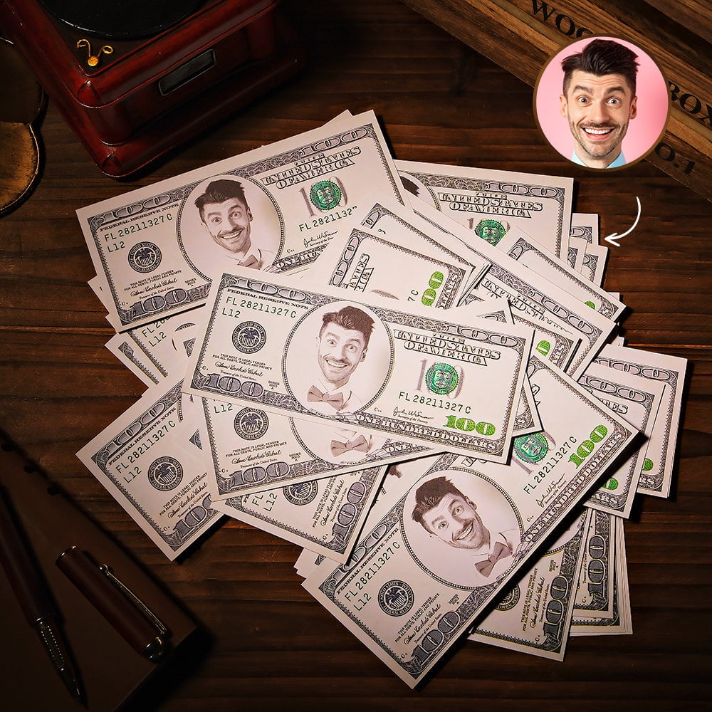 Money Handhold Gun Paper Cash Cannon Style Shooter Toy Gun with 100 PCS ...