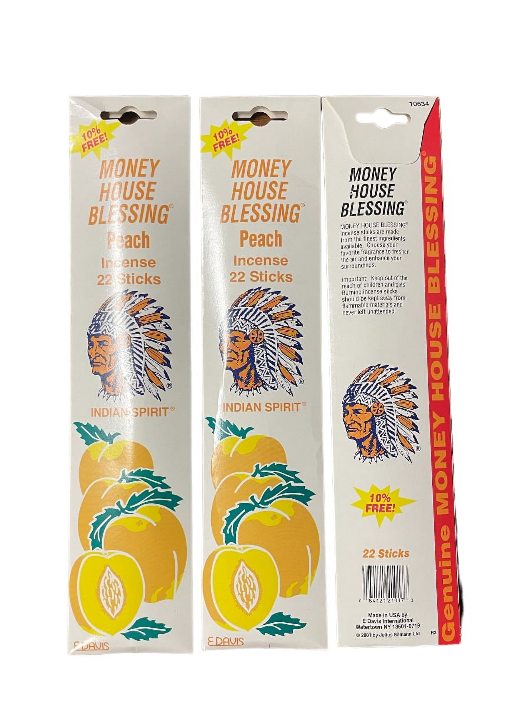 Money House Incense Peach 3 pack - Walmart.com