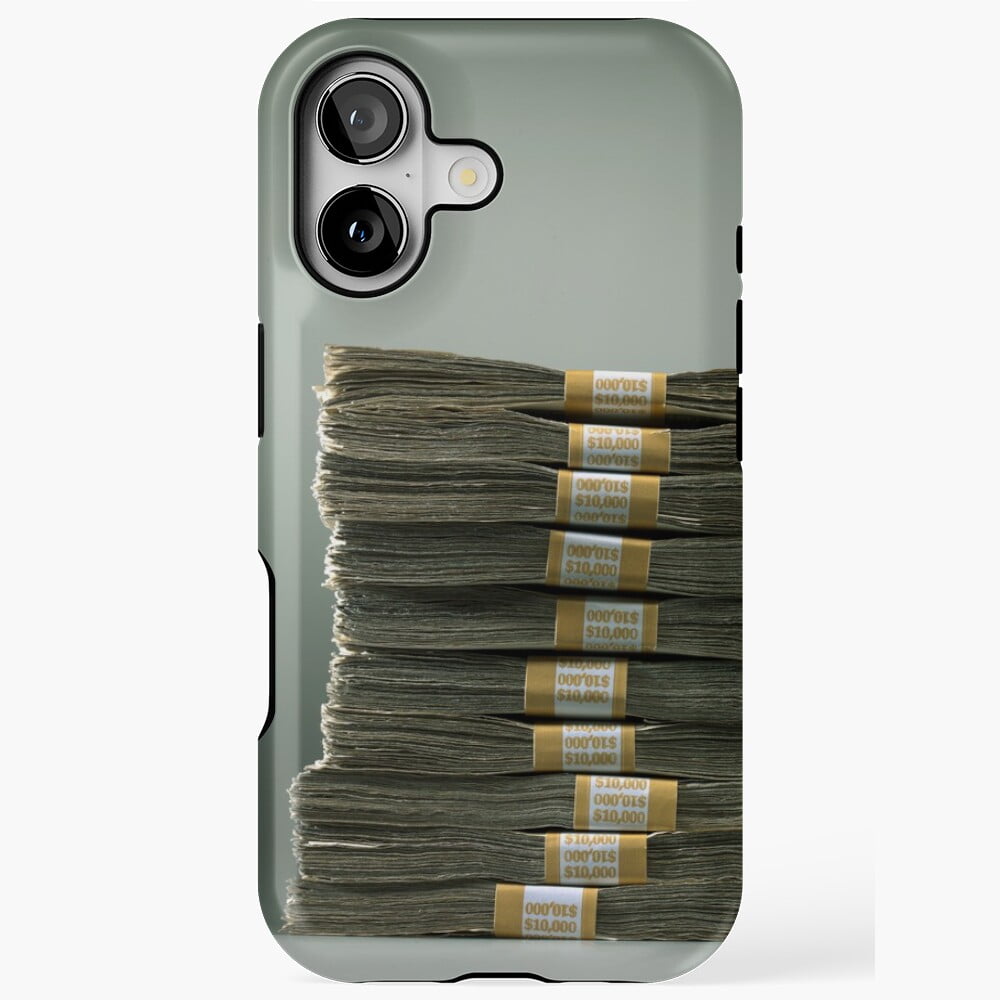 Money Inspired Minimalist Bold Graphic Artwork iPhone Case 17 to 11 Pro ...