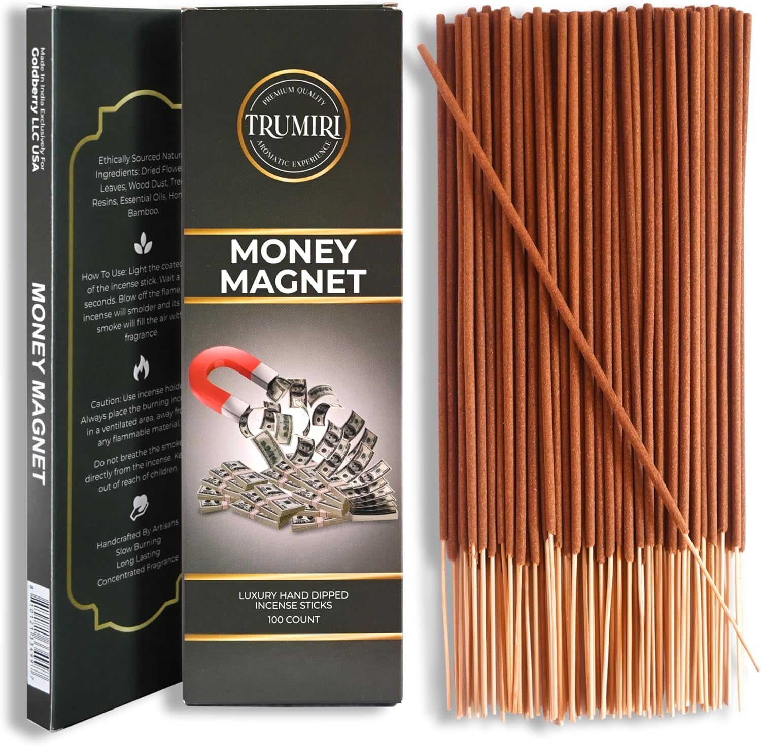 Money Magnet Incense Sticks - Pack of 100 Insence-Sticks to Attract ...