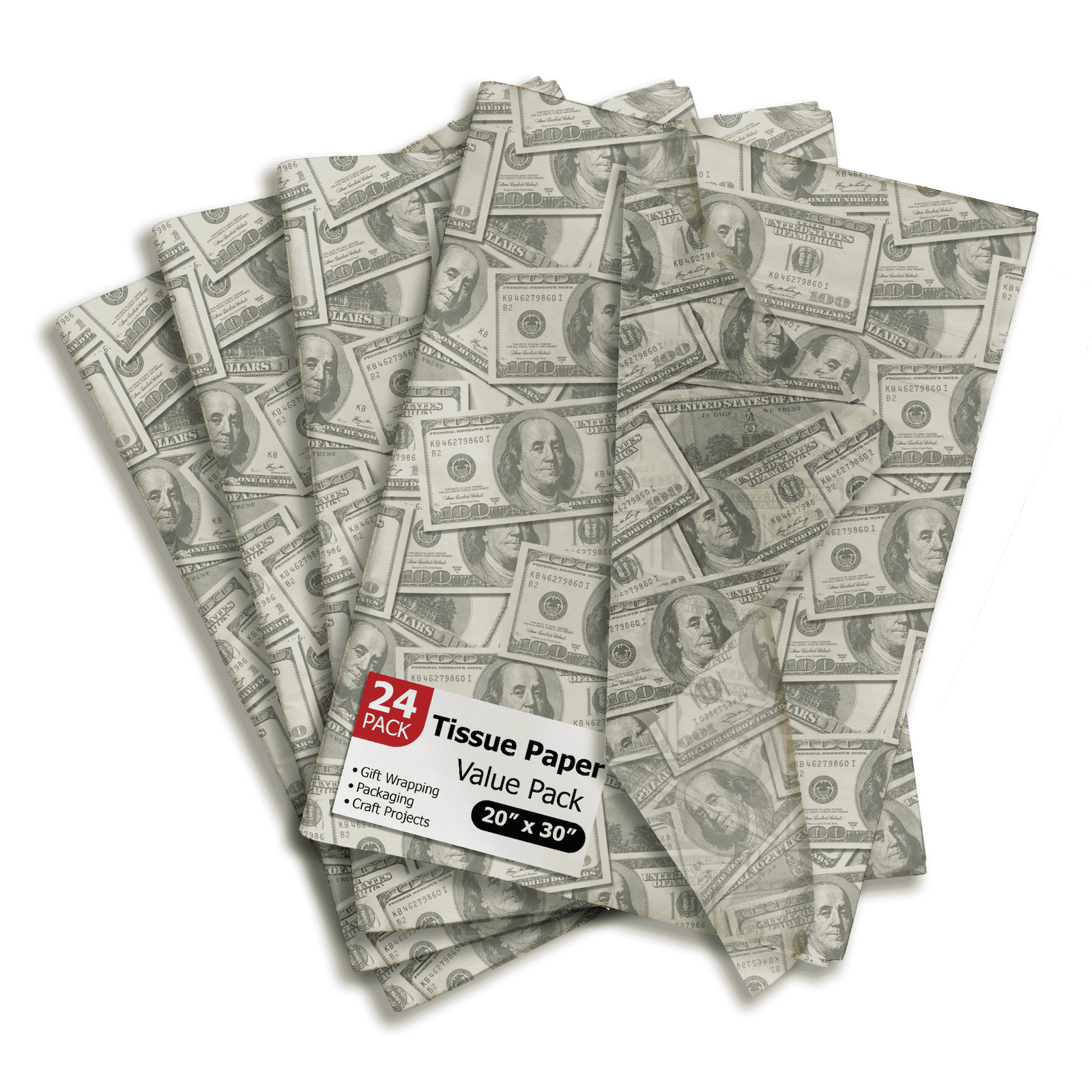 Money Printed Tissue Paper for Birthday Party Gift Bags or Boxes and ...