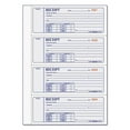 Money Receipt Book, Three-Part Carbonless, 7 X 2.75, 4/page, 200 Forms ...