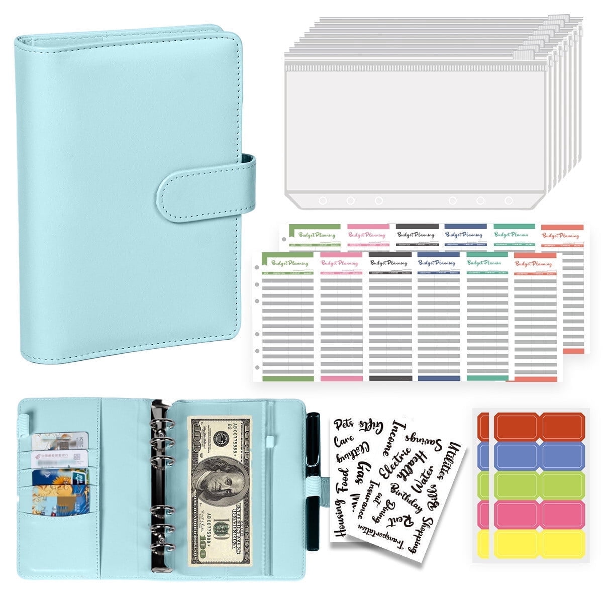 Money Saving Binder,Budget Binder with Cash Envelopes A6 Savings ...
