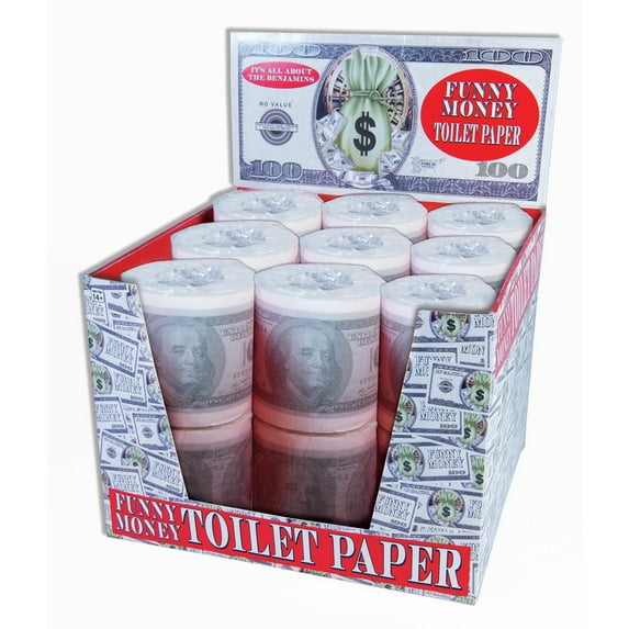 RUBIES II Money Toilet Paper Roll, Novelty Print Fake Tissue, Soft ...