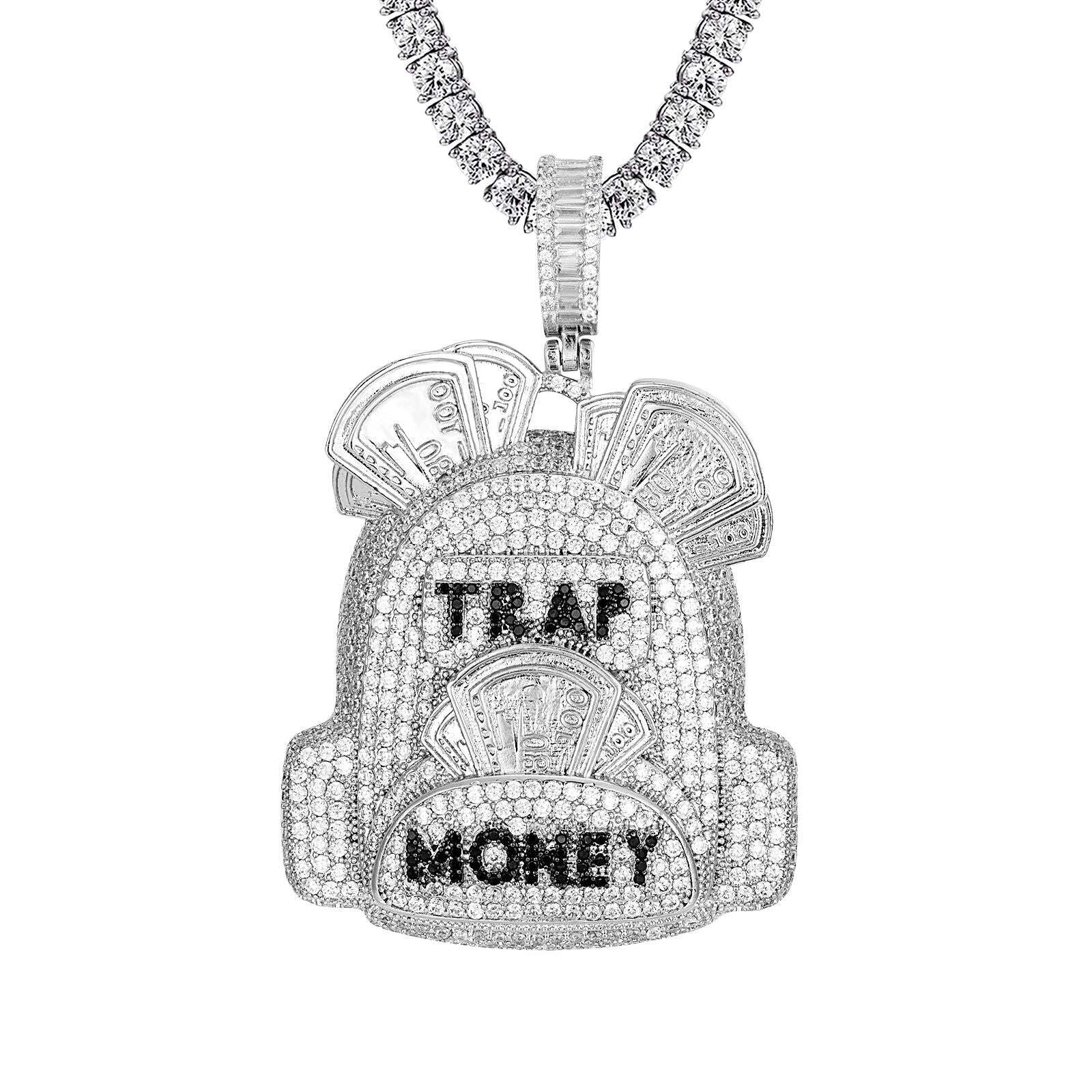 Money Trap Dollar Bills Duffle Bag Icy Custom Hip Hop Pendant - Walmart.com