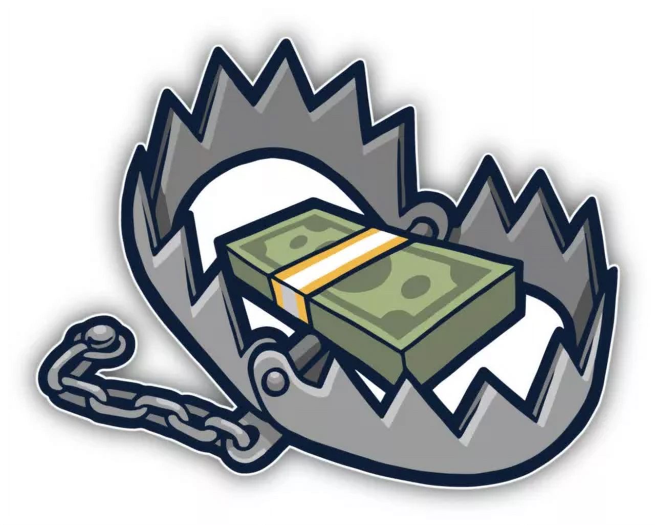 Money Trap Sticker Phone Decal Water Bottle Stickers Car Decals, Laptop ...