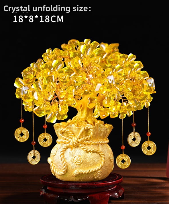 Money Tree Chinese Feng Shui Golden Fortune Tree Feng Shui Tree Bonsai ...