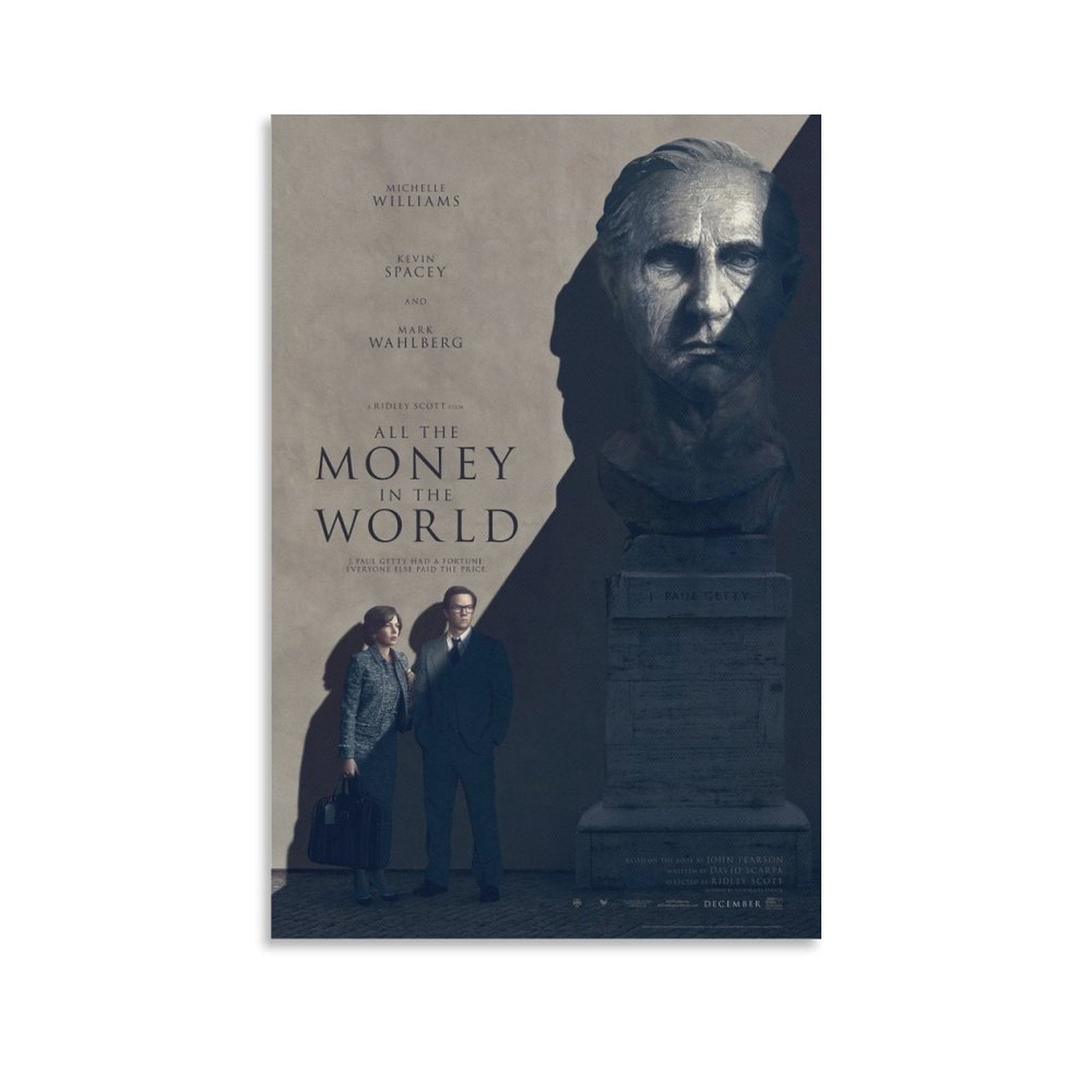 All The Money in The World Classic Movie Poster Painting On Canvas Wall ...