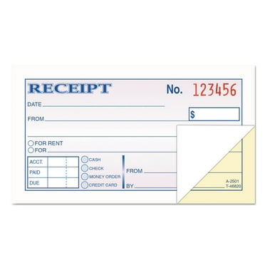 TOPS, Carbonless 2-Part Money Receipt Book, 200 / Each, Canary, White ...