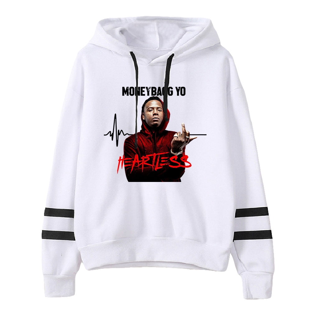 Moneybagg Yo Long Sleeve Pocketless Sweatshirts Casual Men Women Hoodie ...