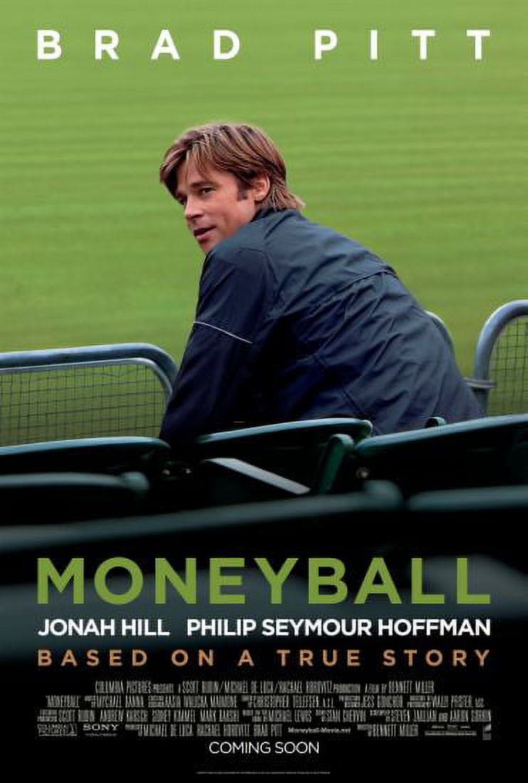 Moneyball Movie Poster 24Inch x 36Inch (61Cm x 91Cm) Art Poster 24x36 Square Adults Best Posters ...