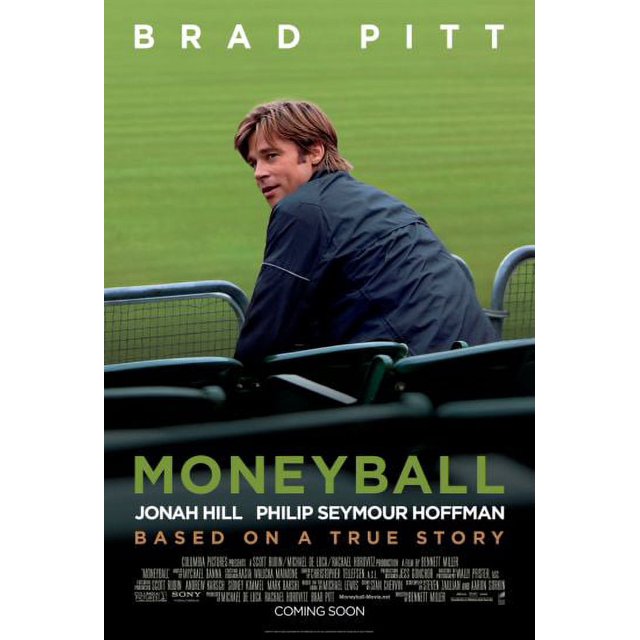 Moneyball Movie Poster 24Inch x 36Inch (61Cm x 91Cm) Art Poster 24x36 Square Adults Best Posters ...