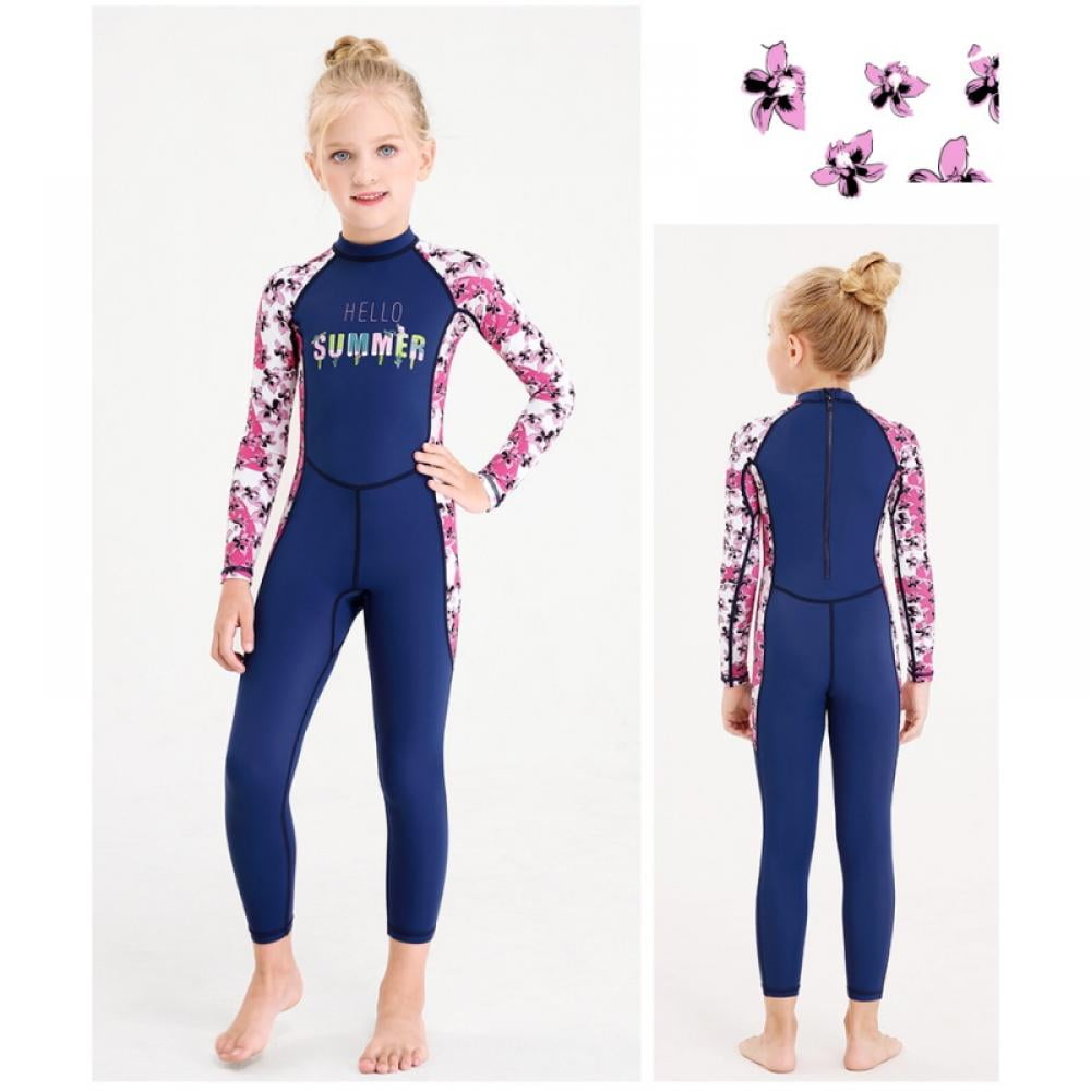 Monfince Kids Girls Boys Wetsuit Full Body Swimsuit for Toddler Youth ...