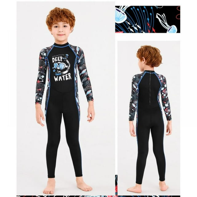 Monfince Kids Wetsuit for Boys Girls Toddlers Full Wetsuits Neoprene ...