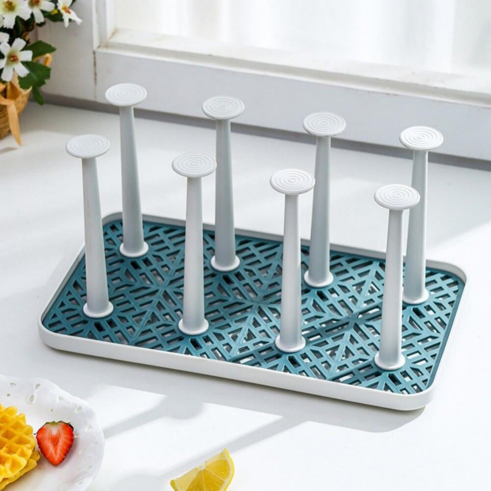Monfince Retractable Cup Drying Rack, Drinking Glass and Sports Bottle ...