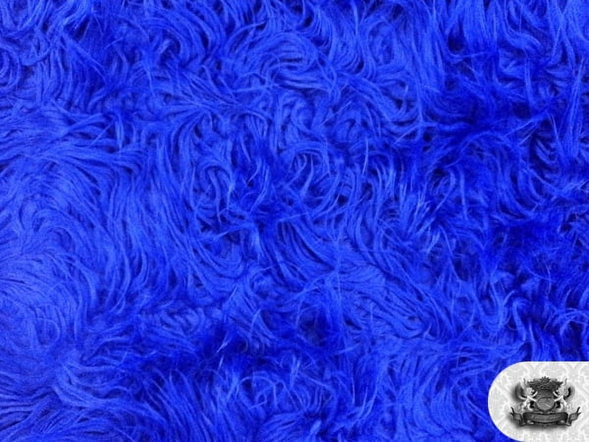 Mongolian Faux Fur Royal Blue Fabric - Walmart.com