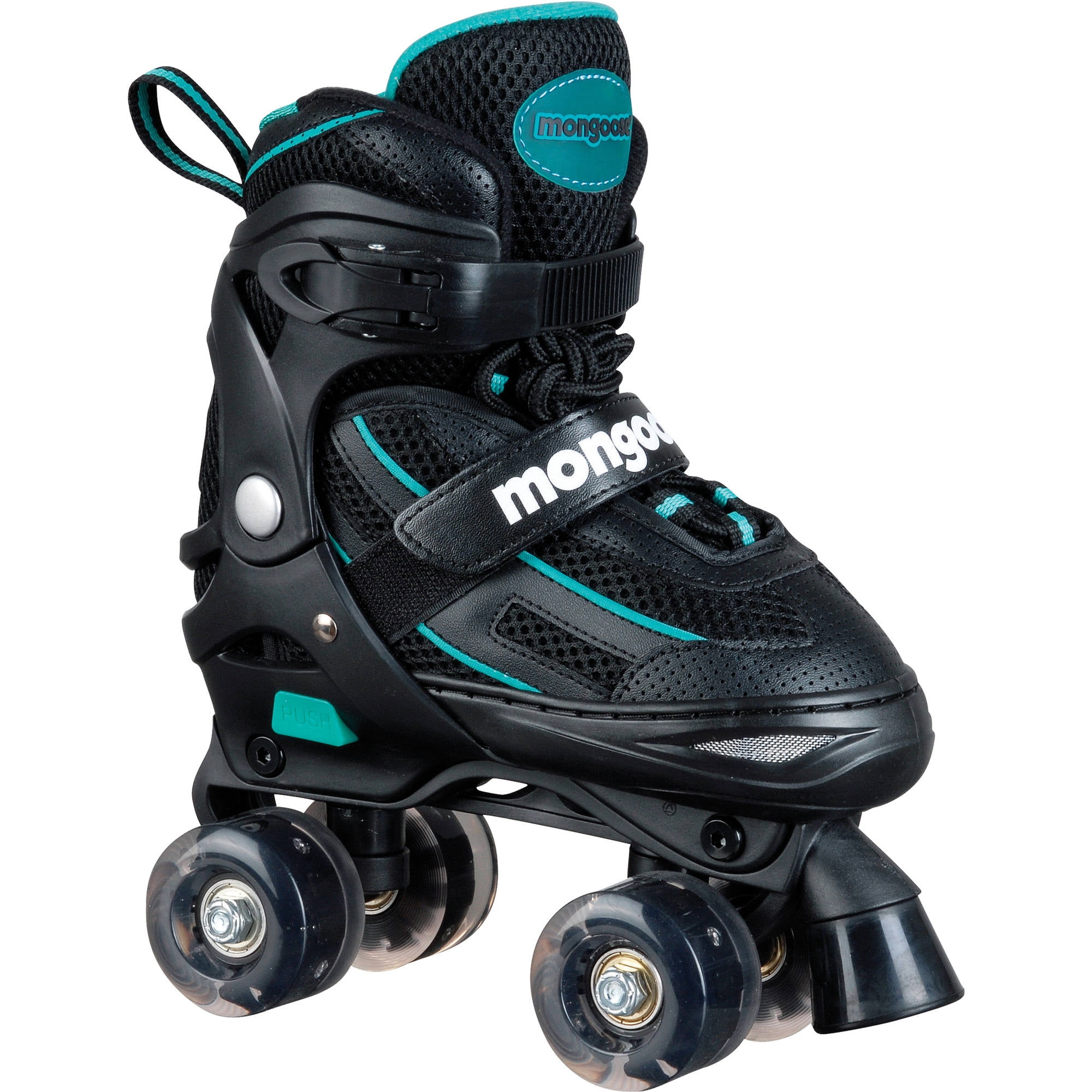Mongoose Kids Beginner Quad Light-Up Roller Skate, Adjustable Size 1-4 ...