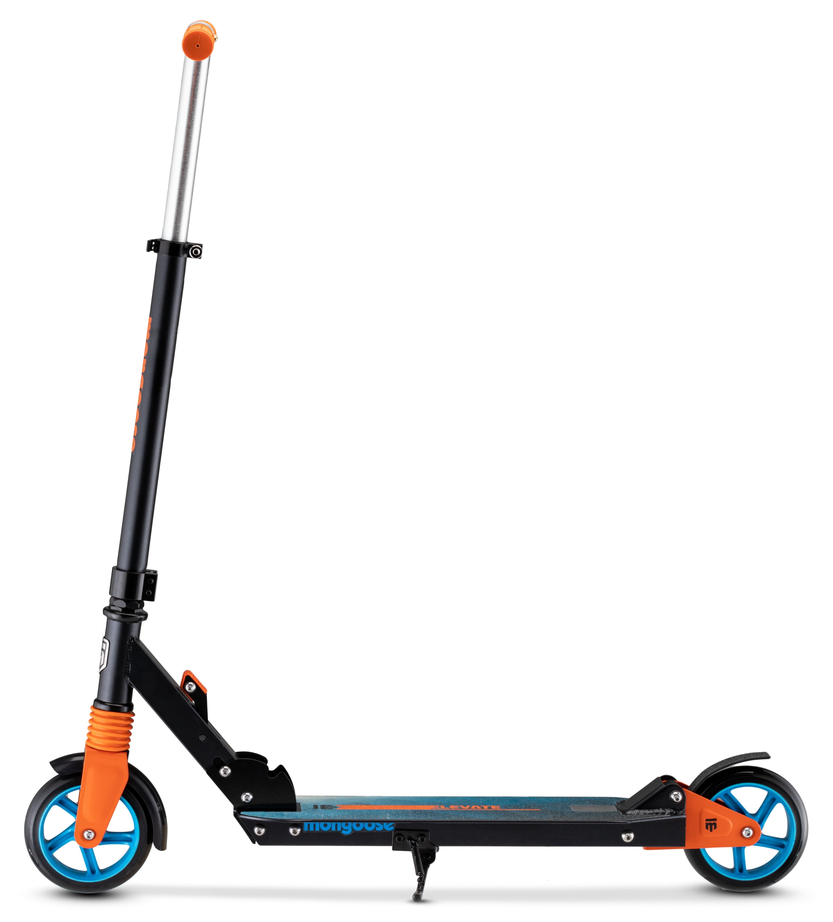 Mongoose Elevate Duo, Boys Youth Folding Scooter, Black and Orange, for ...
