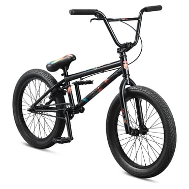 Mongoose Grid Mag 20-Inch BMX Freestyle Bike, Single Speed, Silver ...