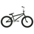 Mongoose Grid 180 BMX Freestyle Bike - 20'' Single Speed, Black with 4-bolt Alloy Stem and 4 ...