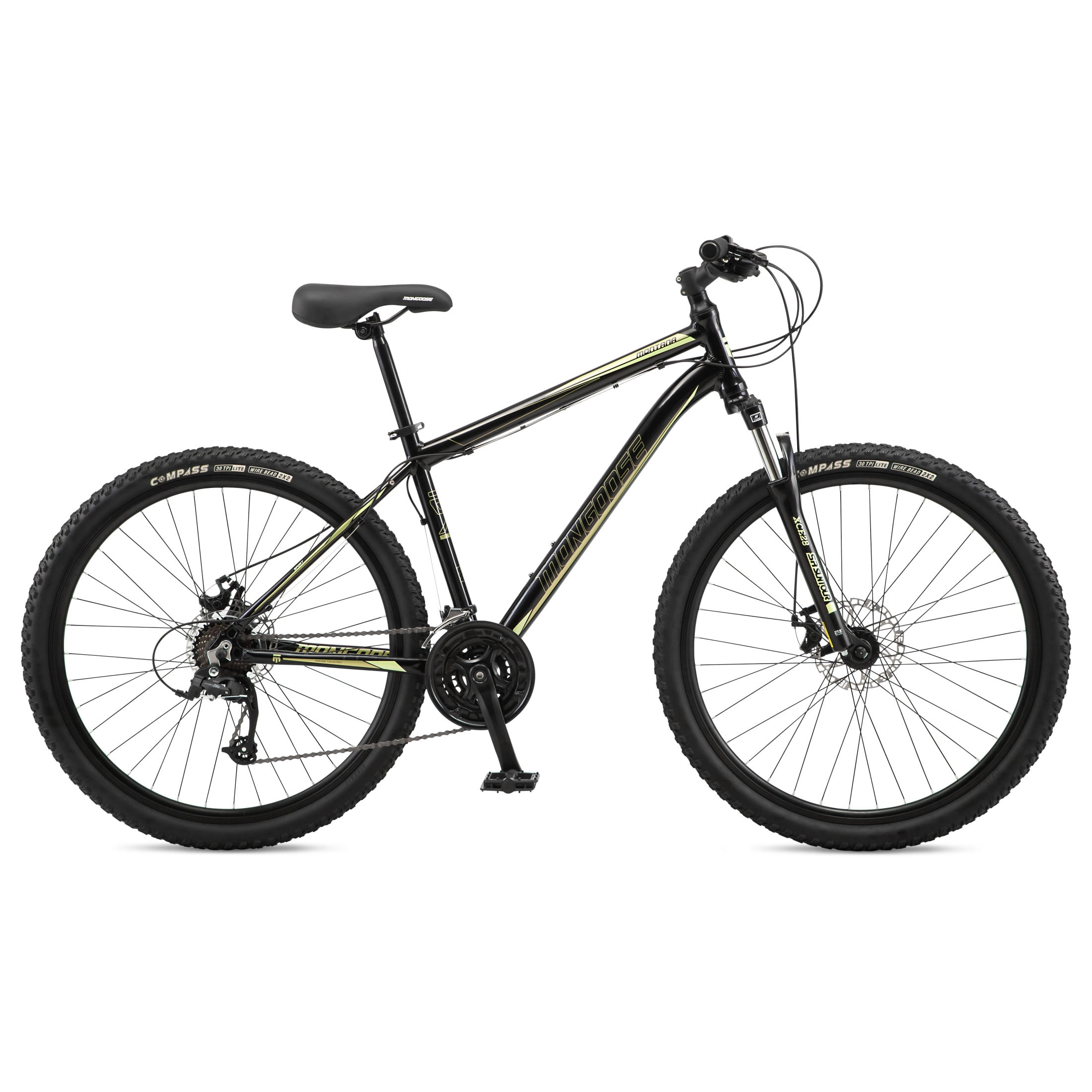 Mongoose Montana Sport Mountain Bike, 27.5 Inch Wheels, 21 Speeds ...
