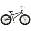 Mongoose Grid Mag 20-Inch BMX Freestyle Bike, Single Speed, Silver, Lightweight, Durable ...