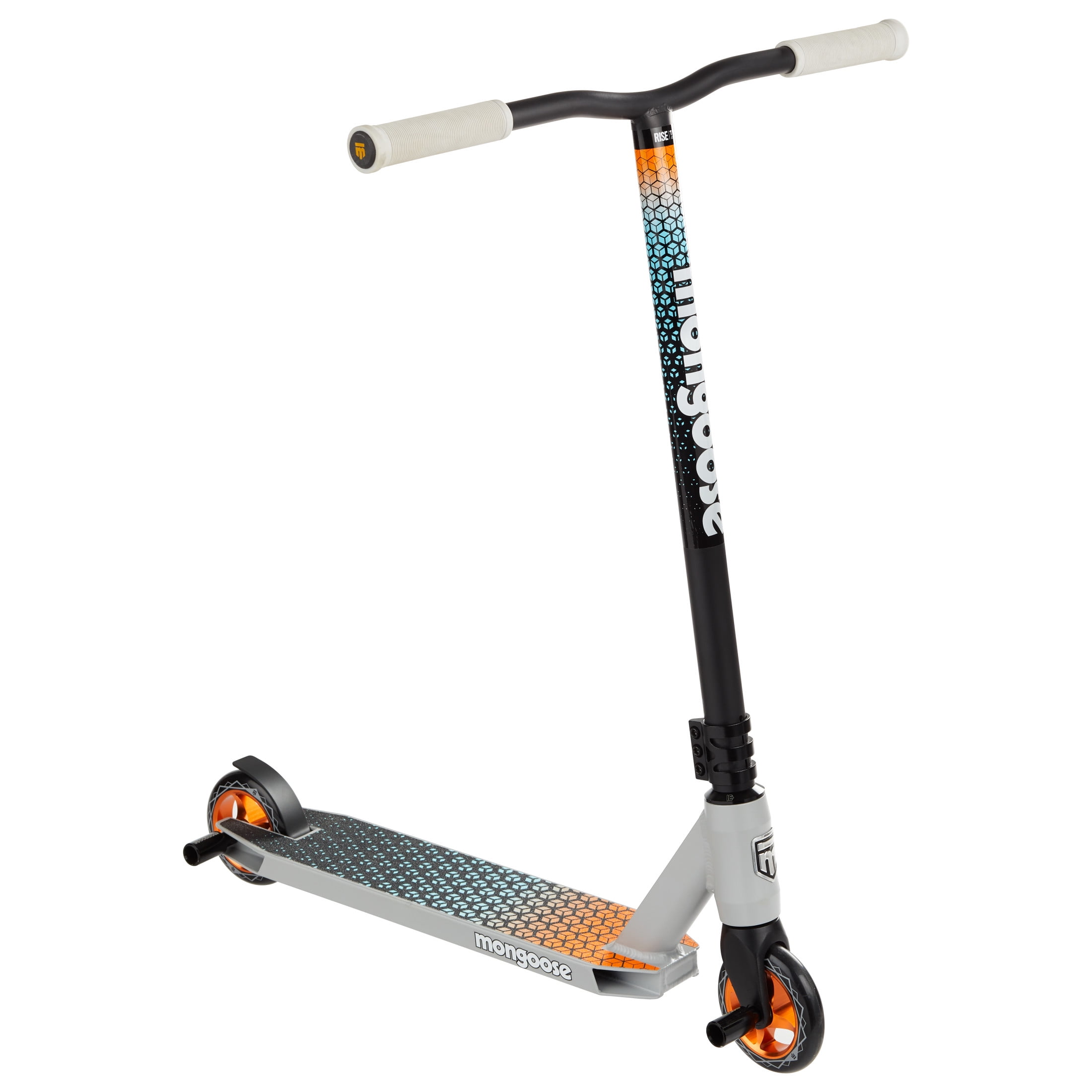 Mongoose Rise 110 Elite Freestyle Scooter, for ages 8 and up, Grey ...