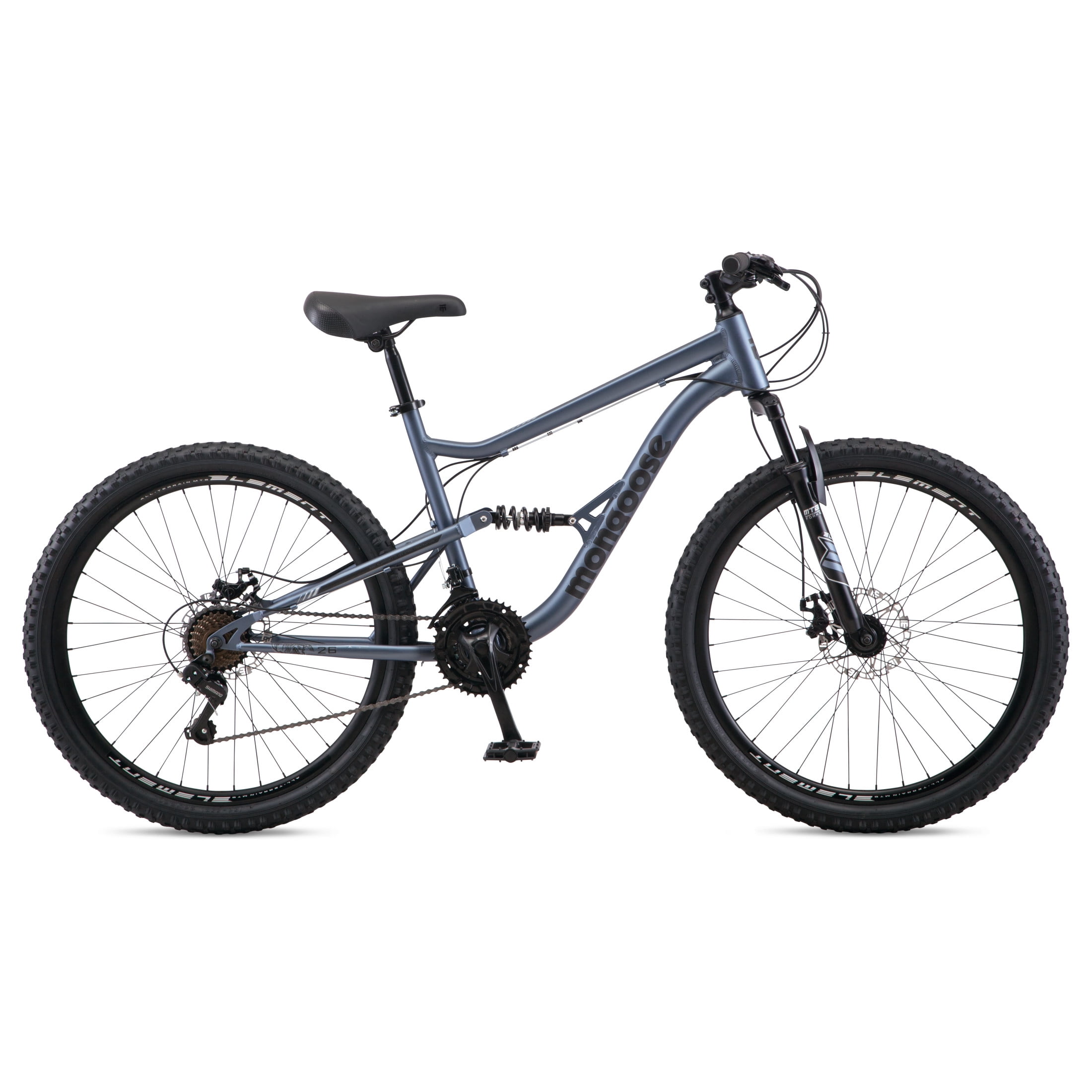 Mongoose Status Dual Suspension Mountain Bike, 26-Inch Wheels, 21 ...