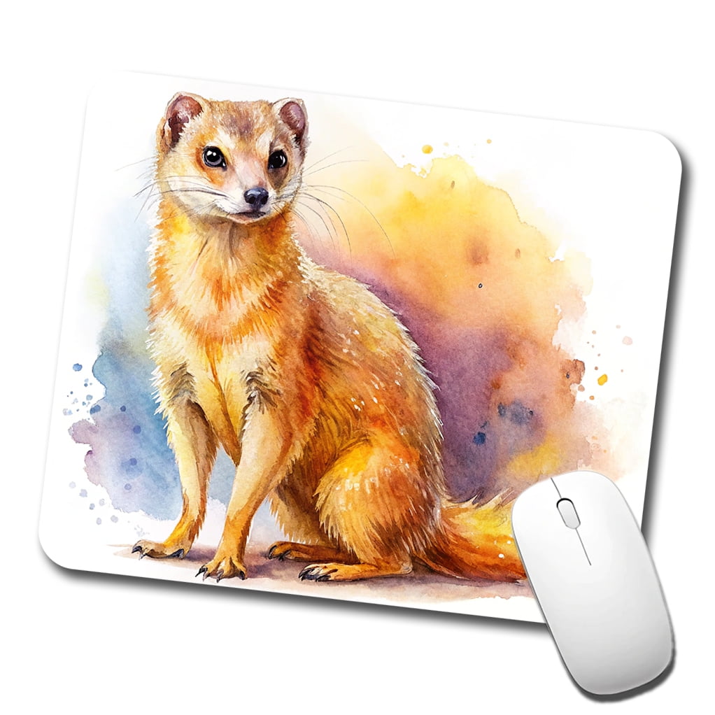 Mongoose Watercolor Mouse Pad Low Profile Gaming Mat - Walmart.com