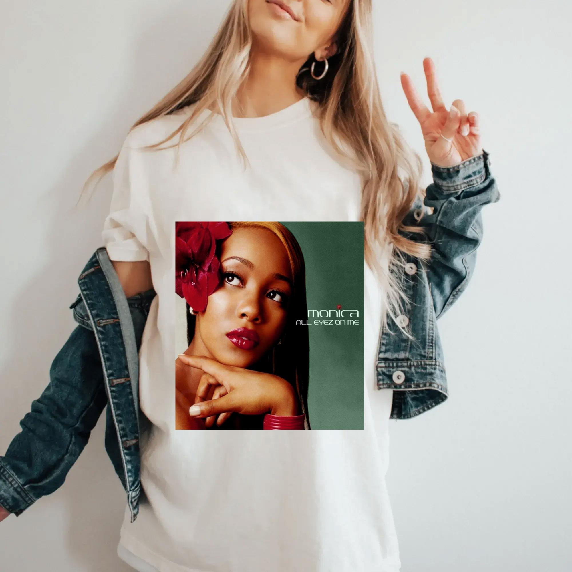 Monica All Eyez On Me Album shirt, Monica third album tee, concert ...