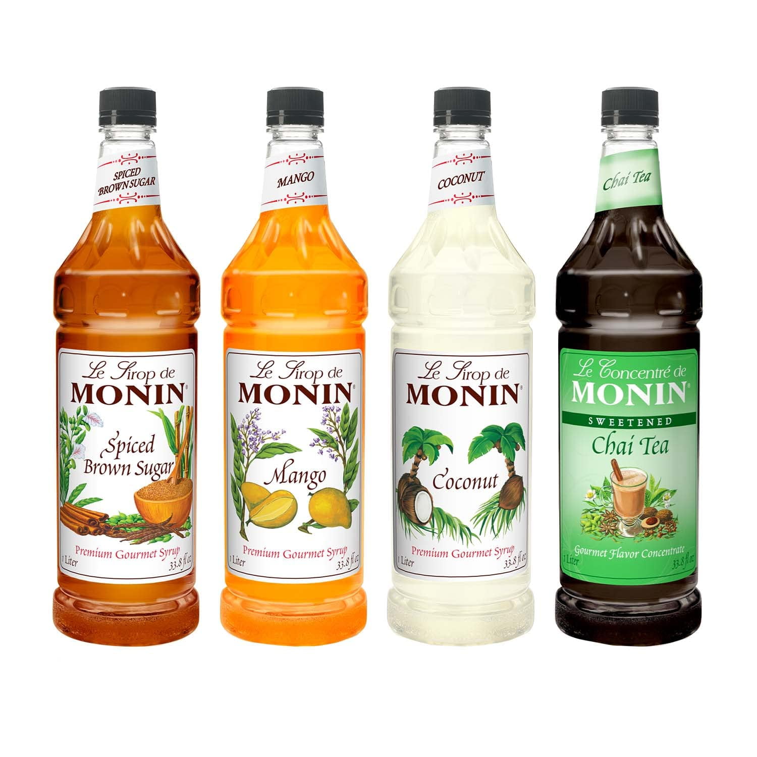 Monin - Monin Boba Flavoring Set, Drink Syrup Variety Pack, A Simple ...