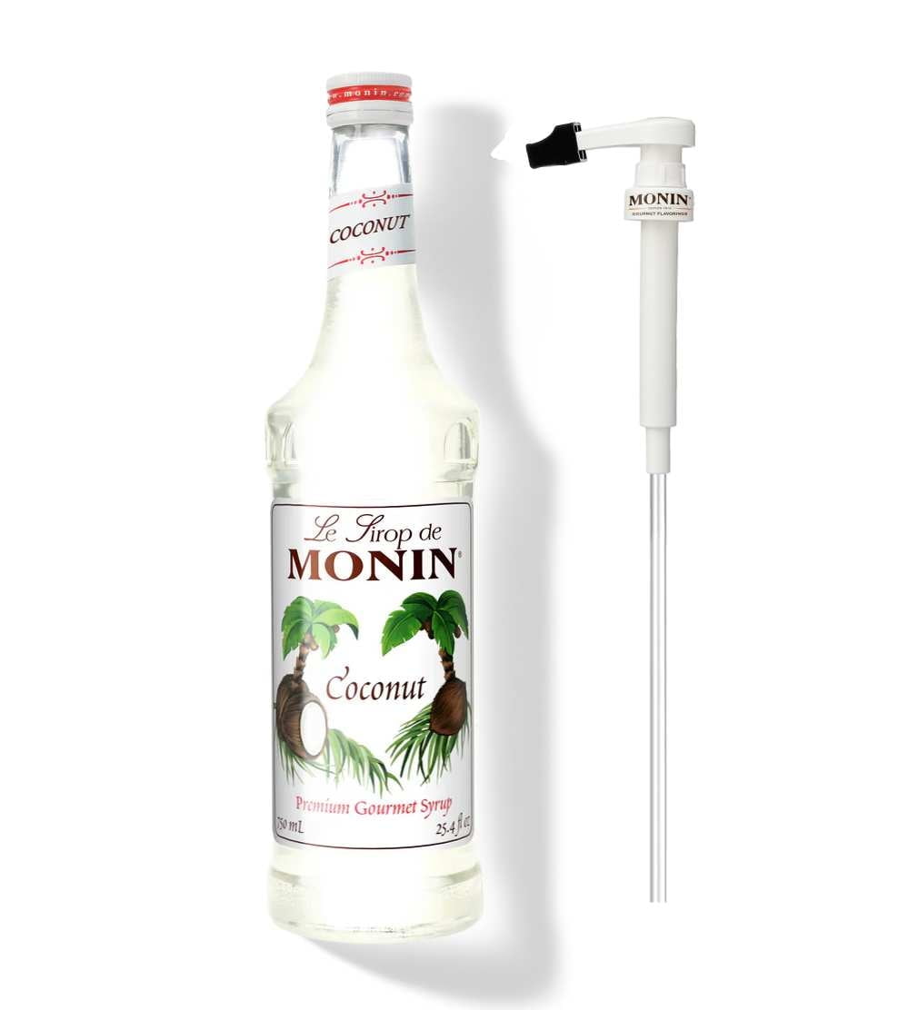 Monin Coconut Premium Gourmet Syrup, 750mL (25.4 fl oz) Bottle with ...