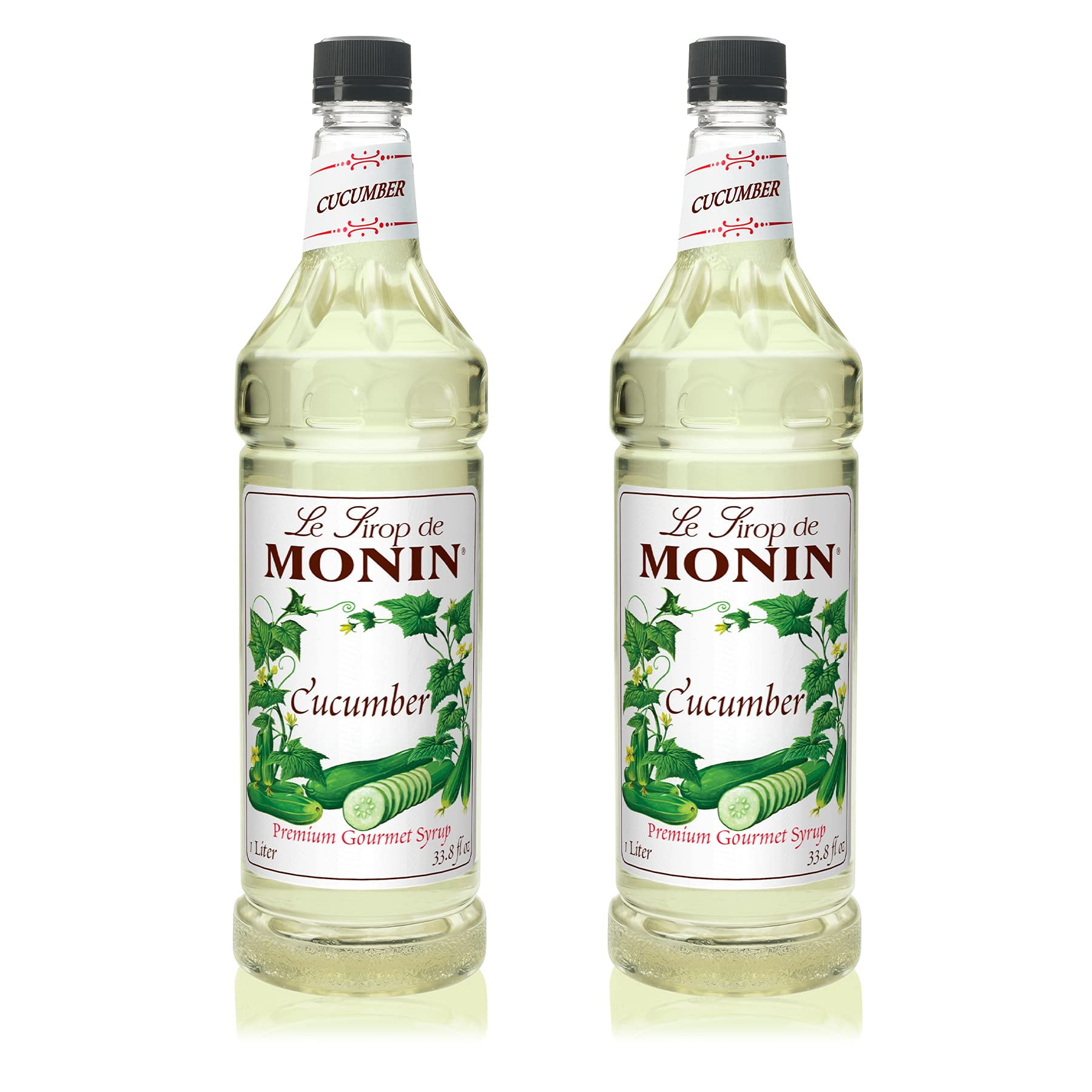 Monin - Cucumber Syrup, Refreshing Sweetness, Natural Flavors, Great ...