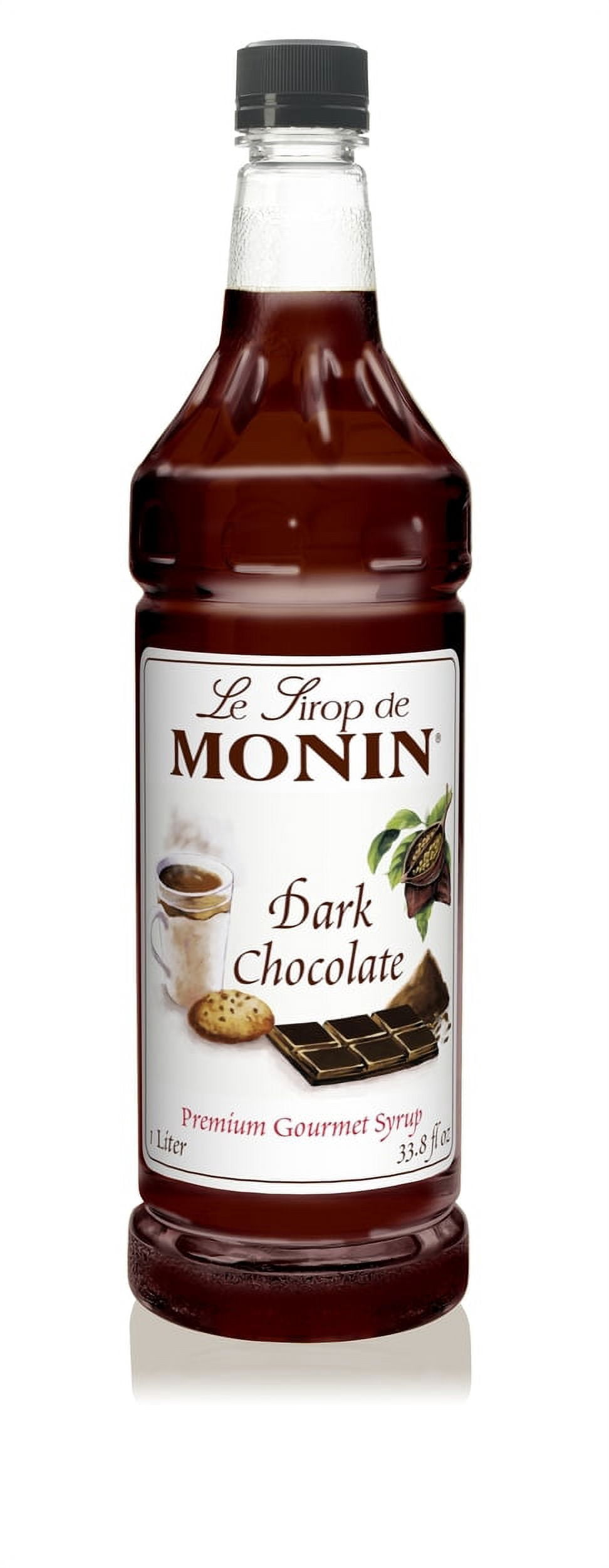 Monin Dark Chocolate Syrup, Rich Cocoa Flavor, Vegan, 1 Liter - Walmart.com