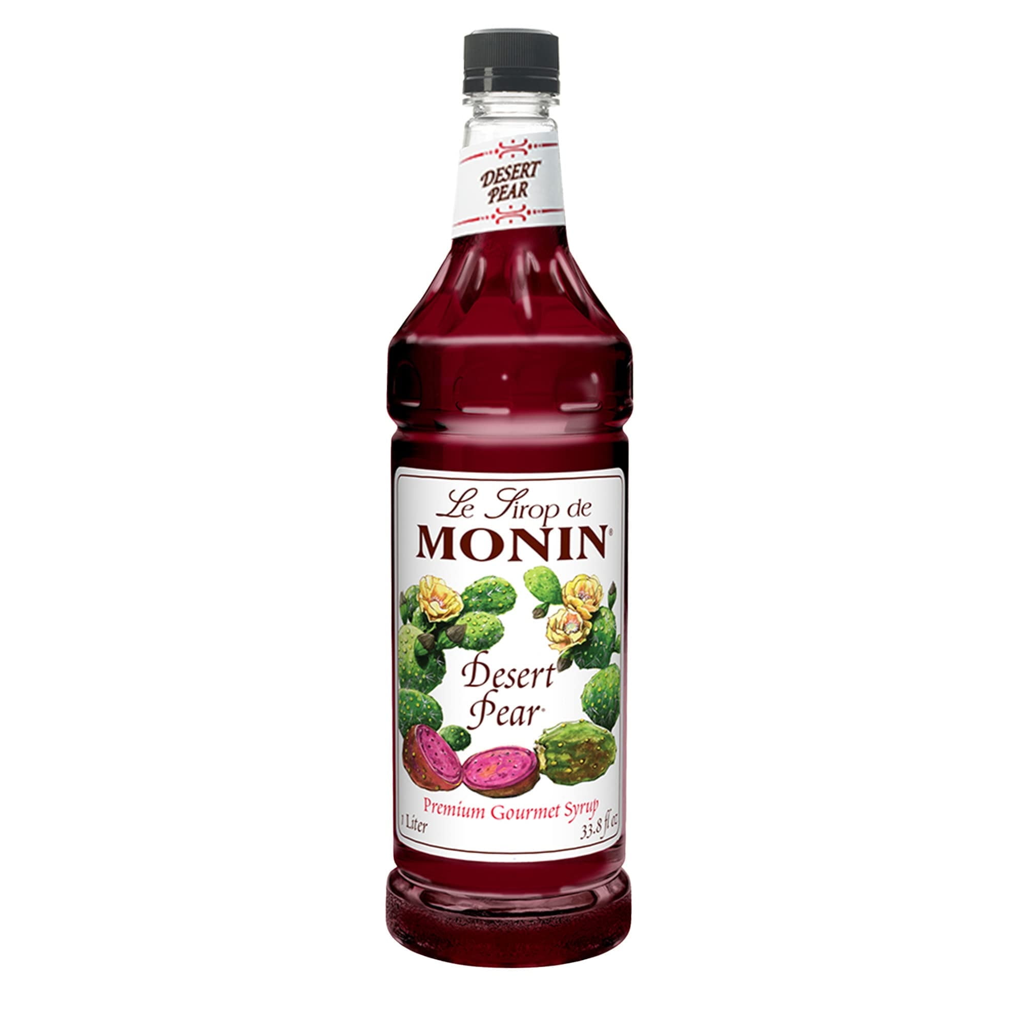 Monin Desert Pear Syrup 33.8 Fl Oz Natural Flavors Great for Iced Teas ...