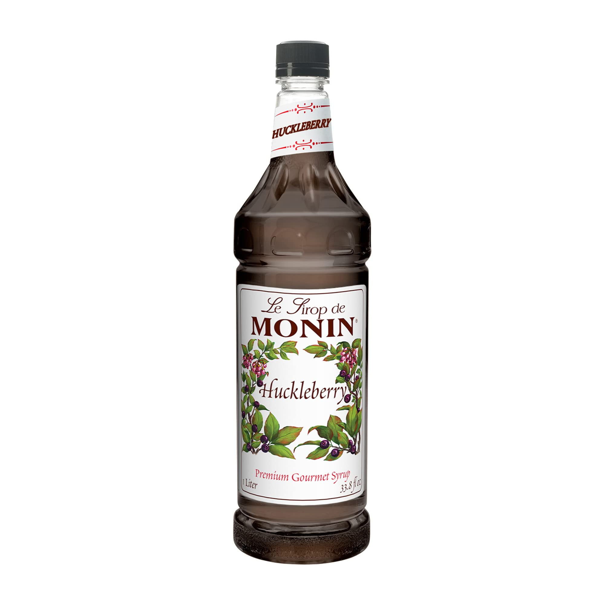 Monin Flavored Syrup,Huckleberry, 33.8-Ounce Plastic Bottle (1 Liter ...