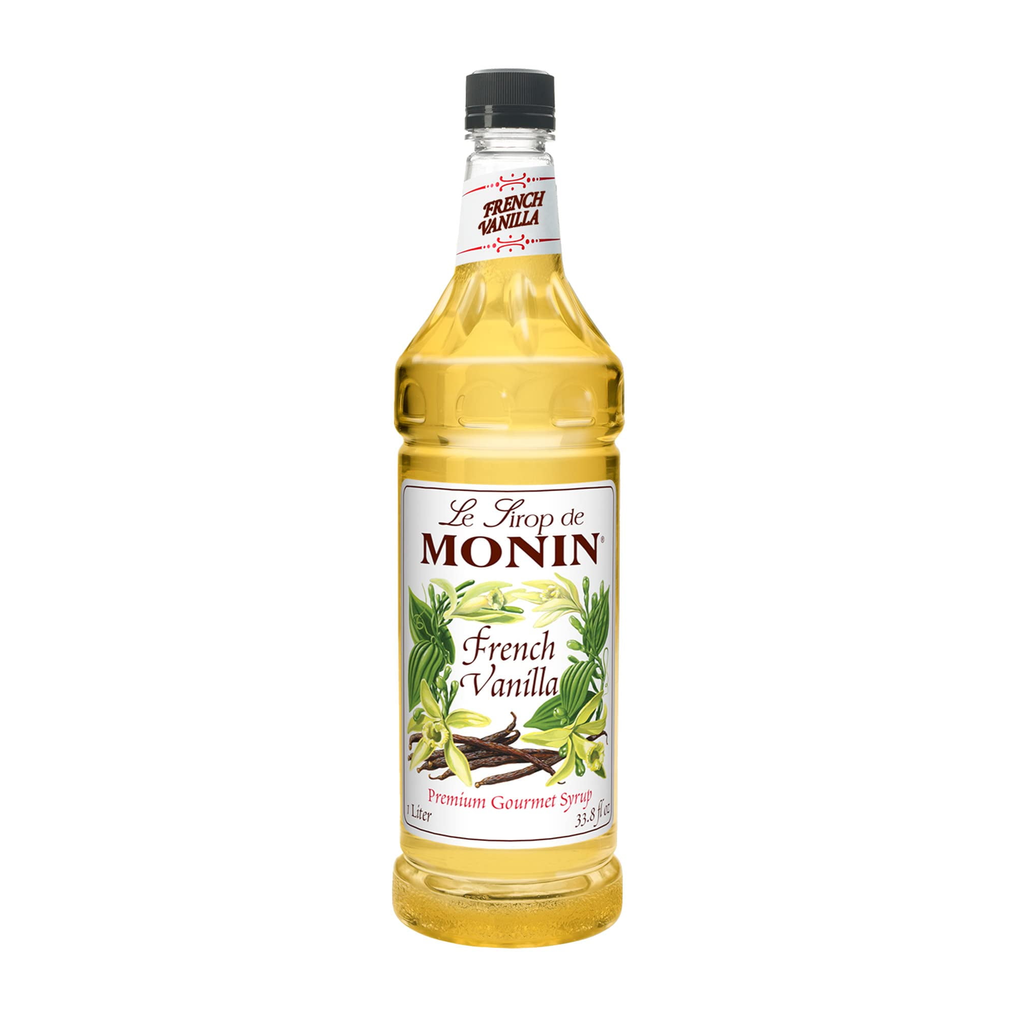 Monin French Vanilla Syrup, 33.8-Ounce Plastic Bottle (1 Liter). Boxed ...