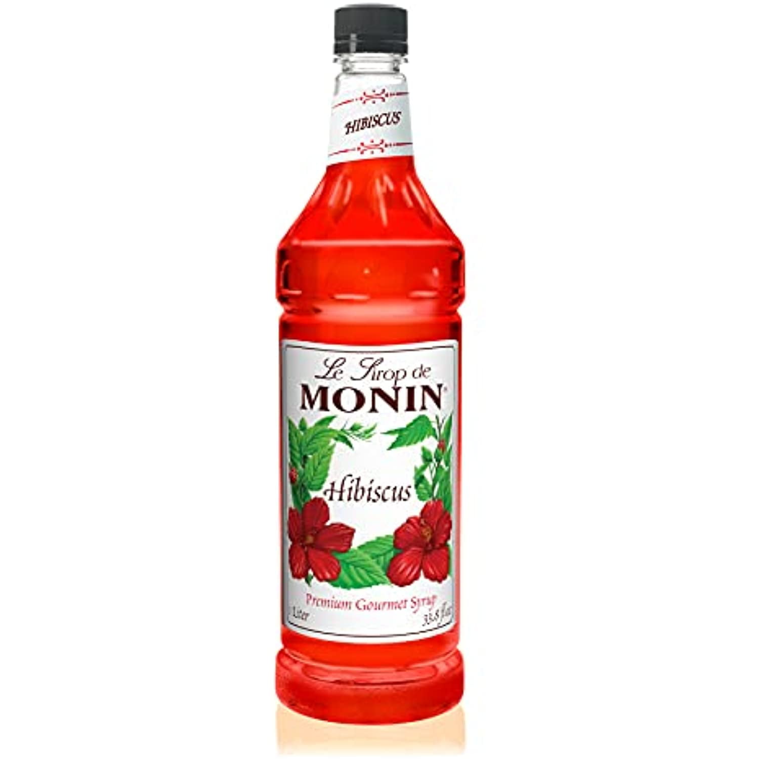 Monin - Hibiscus Syrup, Unique Floral Flavor, Great for Cocktails, Teas ...
