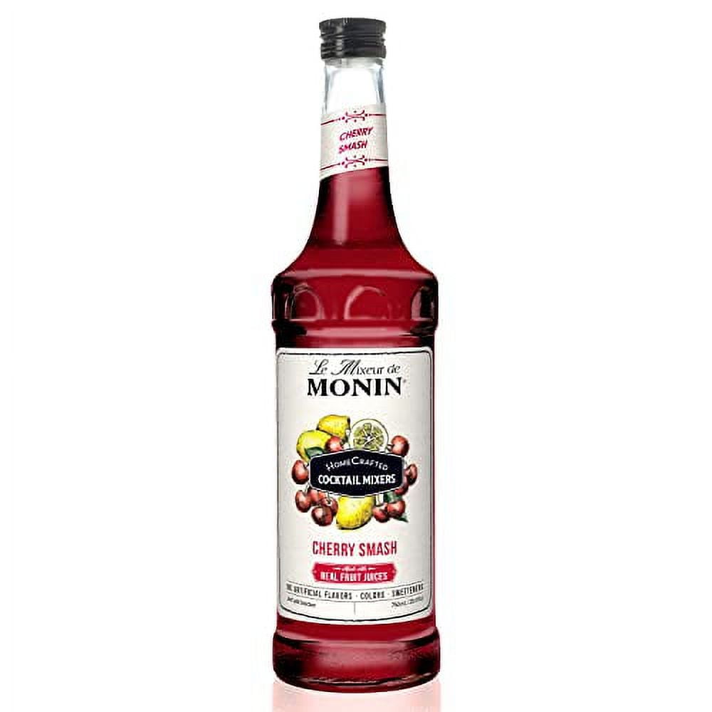 Monin - HomeCrafted Cherry Smash Cocktail Mixer, Ready-to-Use Drink Mix ...