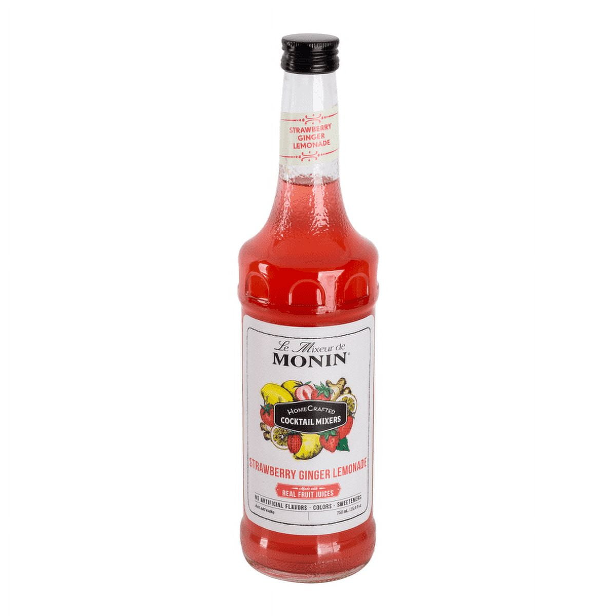 Monin HomeCrafted Strawberry Ginger Lemonade Cocktail Mixer - Bottle ...