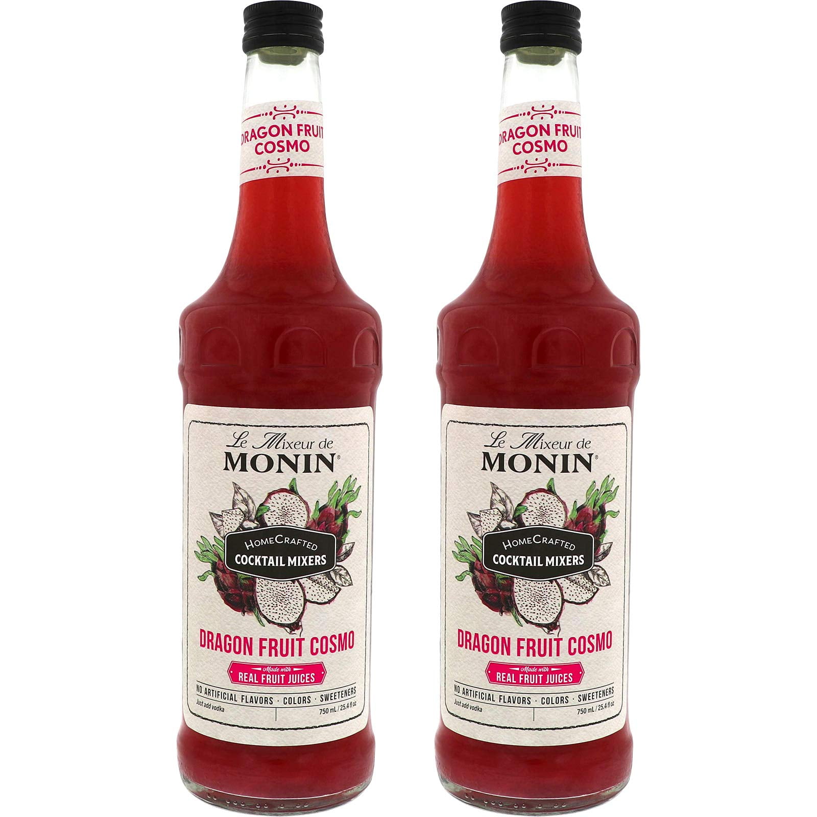 Monin - Homecrafted Dragon Fruit Cosmo Cocktail Mix, Ready-To-Use Drink ...