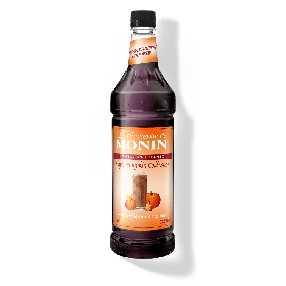 Monin Maple Pumpkin Cold Brew Coffee Concentrate 1 Liter Plastic Bottle ...