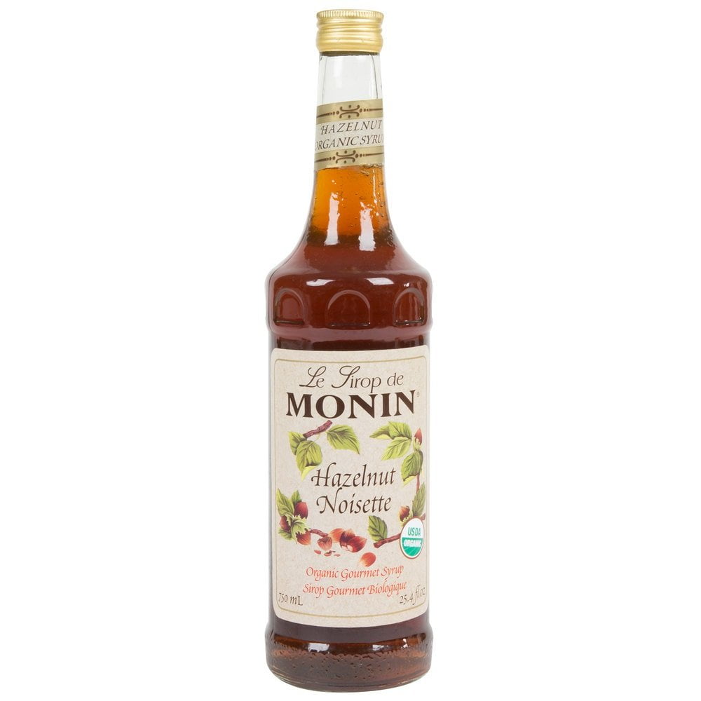 Monin - Organic Hazelnut Syrup, Nutty Taste Of Caramelized Hazelnut ...