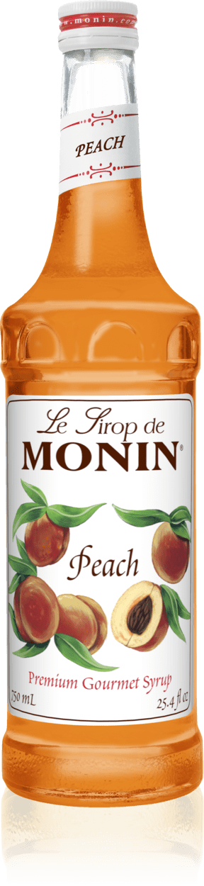 Monin - Peach Syrup for Drinks, Fresh Juicy Flavors, Great for Iced ...