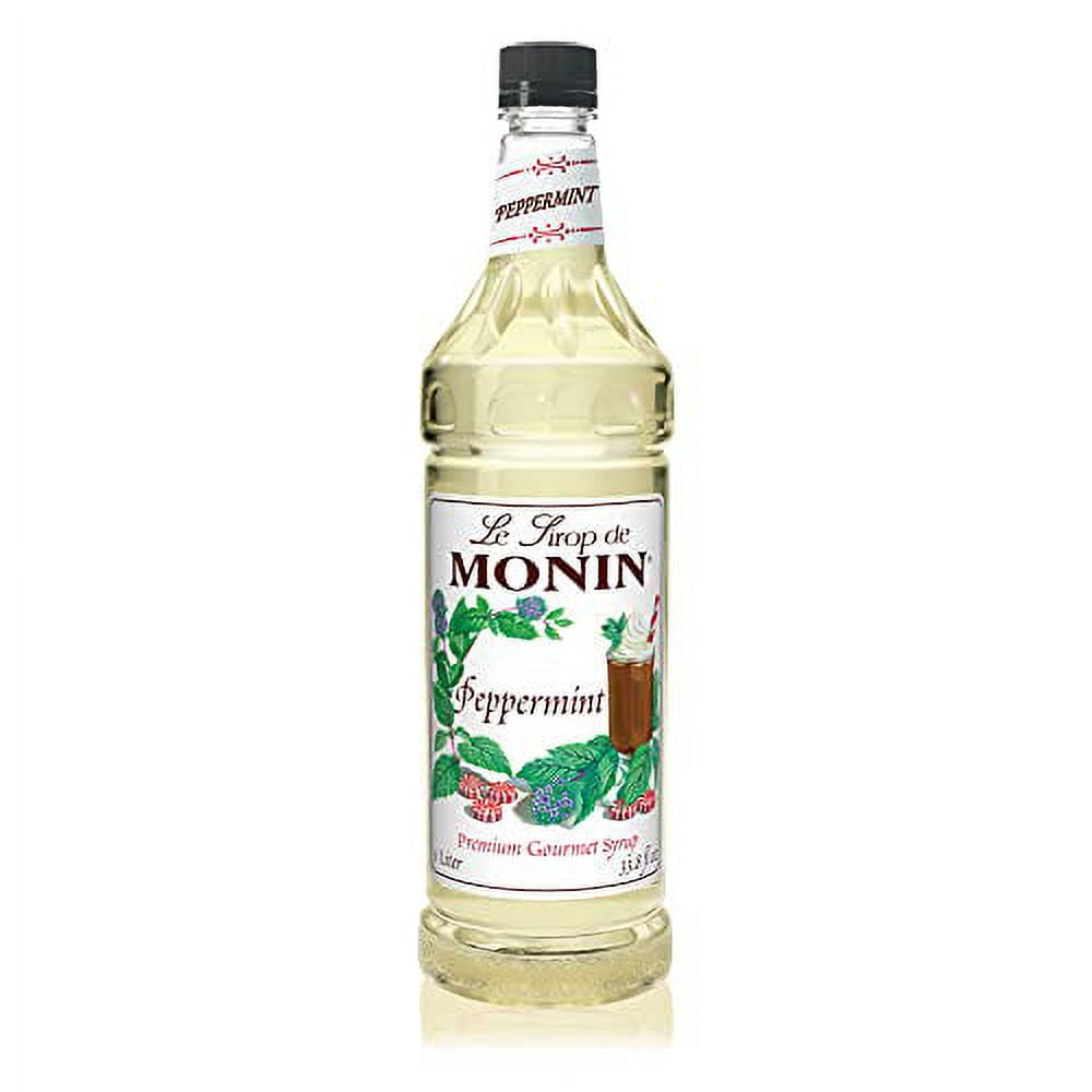 Monin - Peppermint Syrup, Cool Tingle of Candy Cane, Natural Flavors ...