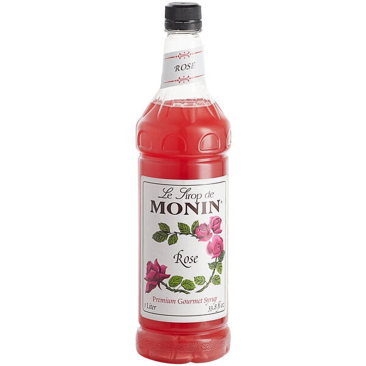 Monin - Rose Syrup, Elegant and Subtle, Great for Cocktails, Mocktails ...