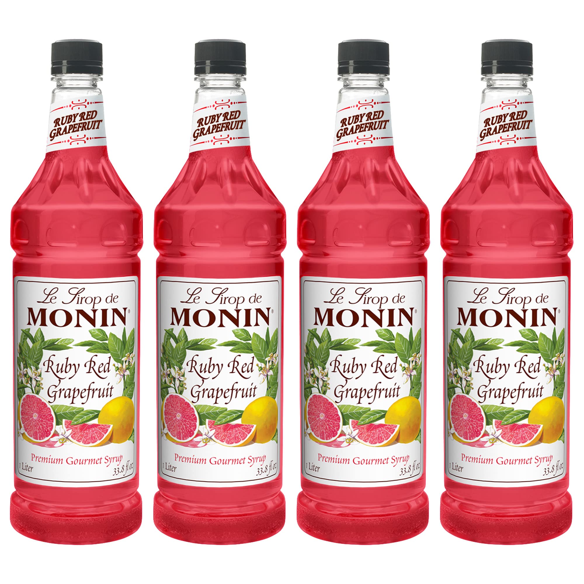 Monin Ruby Red Grapefruit, 48-Ounce Packages (Pack Of 4) Packaging May ...