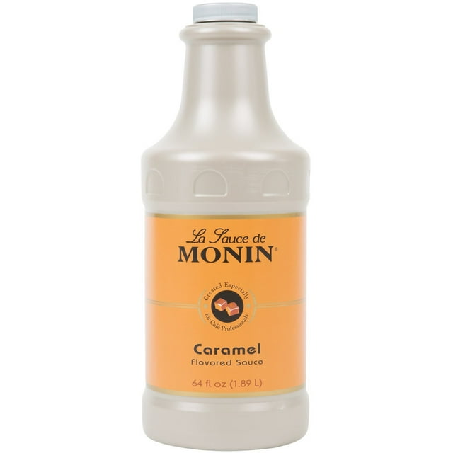 Monin Caramel Sauce - Ideal for Coffee Drizzle - 64 oz - Walmart.com
