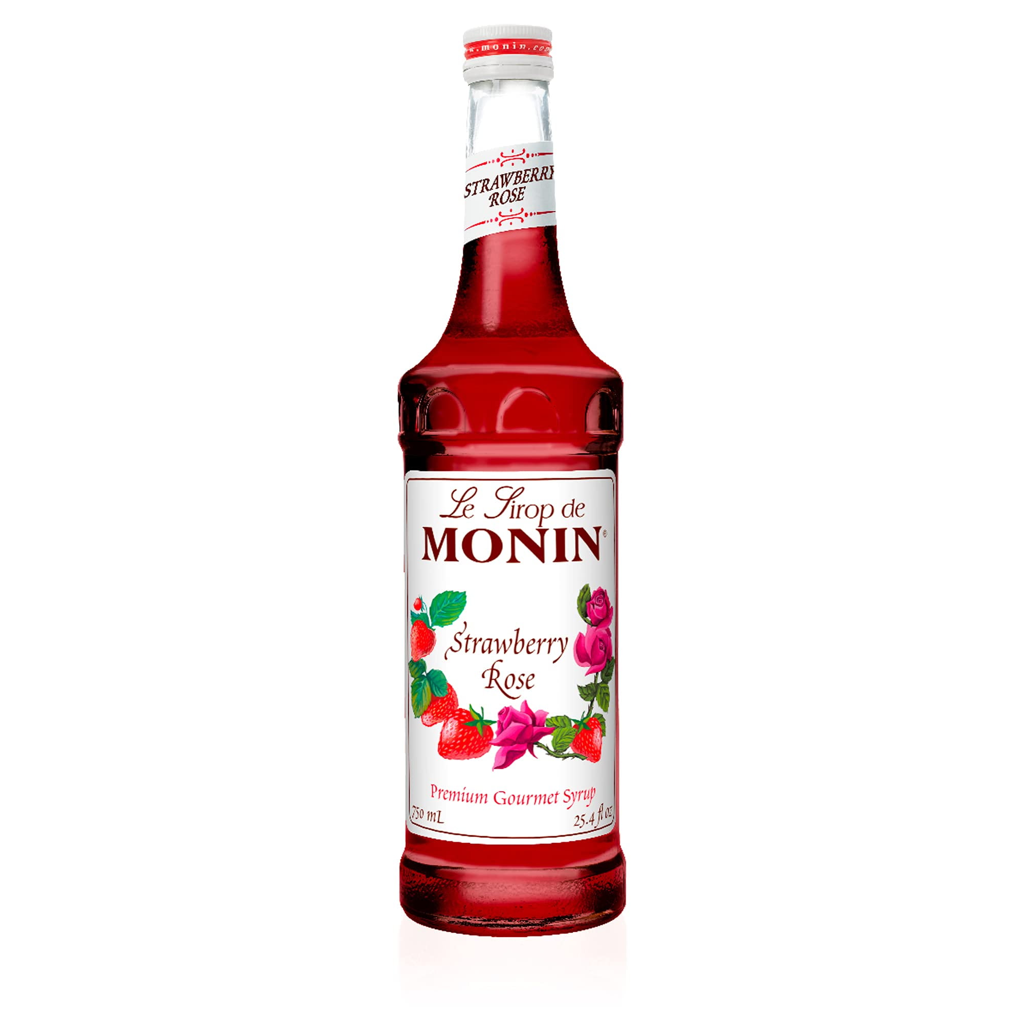 Monin - Strawberry Rose Syrup, Strawberry Rose Flavoring, Strawberry ...