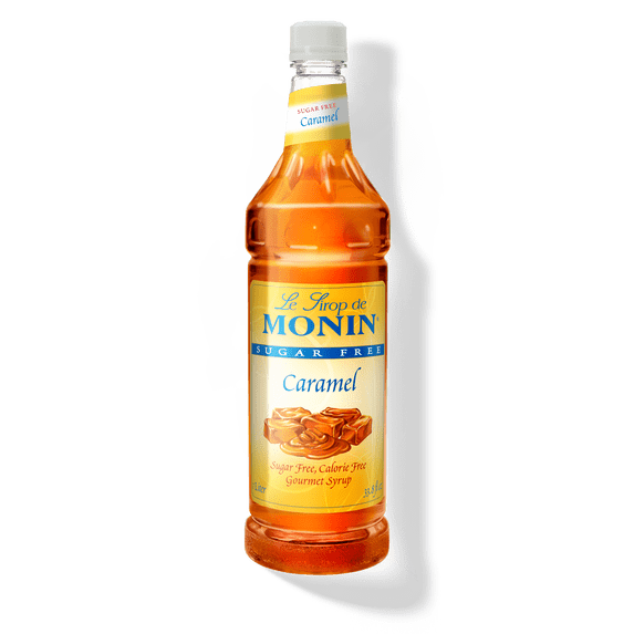 Monin Sugar Free Caramel Syrup, 1 Liter, Coffee Pump Compatible, Zero ...